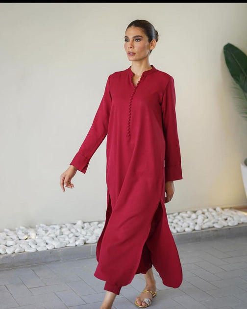 Maroon Carson Suit – Noora women